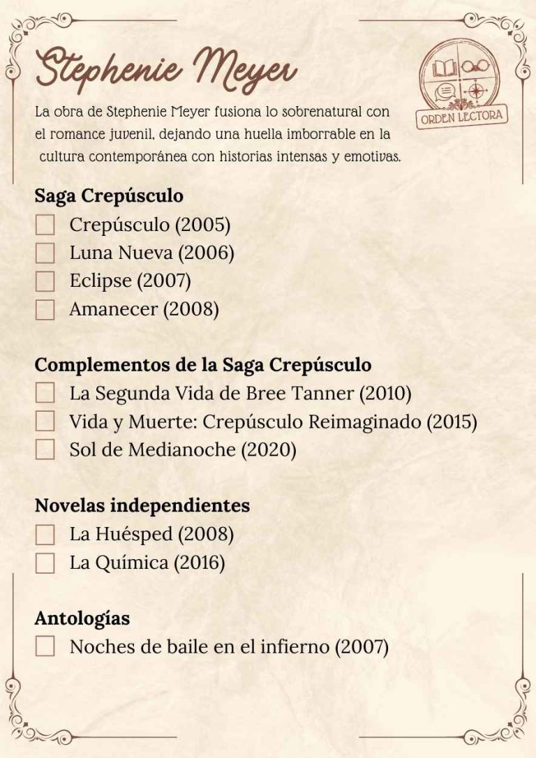Lee la Saga Crepúsculo de Stephenie Meyer en Orden – Orden Lectora